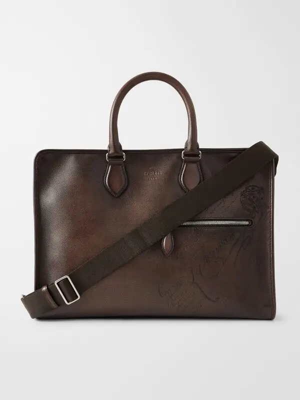 Berluti 2 Jours Neo Venezia Leather Briefcase