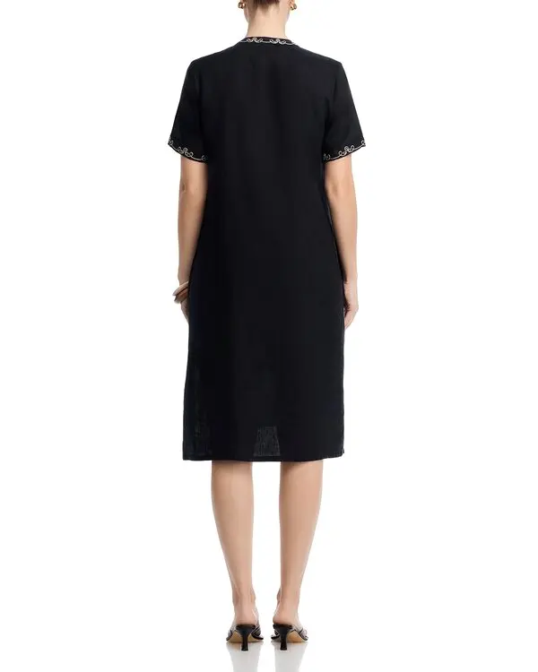 Johnny Was Henley Midi Dress