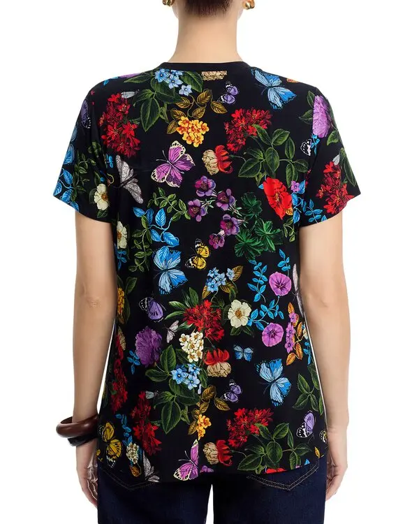 Johnny Was Janie Favorite Short Sleeve Henley Tee