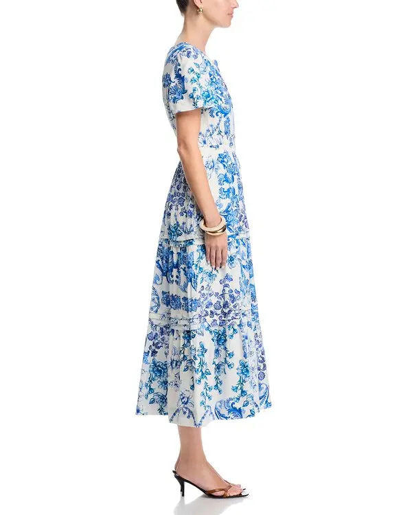 Johnny Was Pintuck Tiered Dress