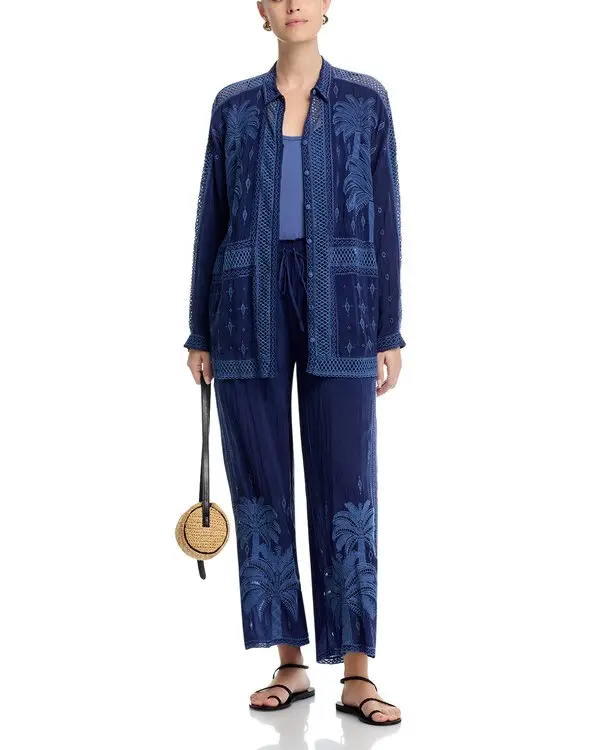 Johnny Was Slim Audrey Button Down Tunic