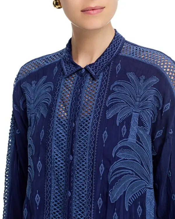 Johnny Was Slim Audrey Button Down Tunic