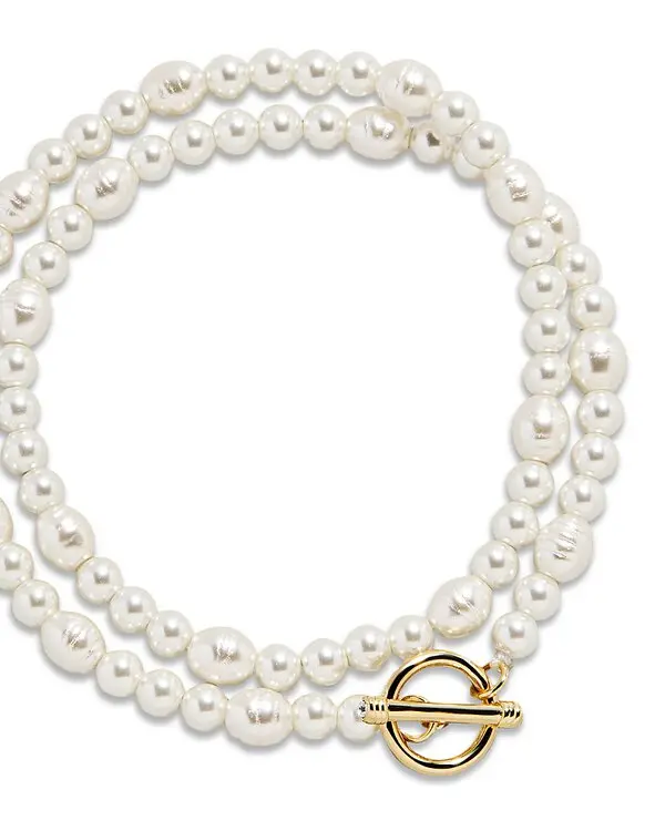Baublebar Charlotte Glass Layered Bracelet - Pearl