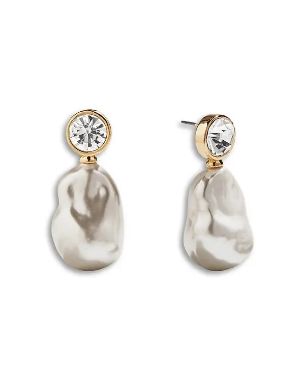 Baublebar Elizabeth Glass Earrings - Pearl