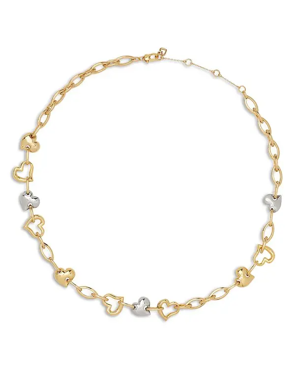 Kate Spade New York Amour Heart Charm Collar Necklace - Two Tone