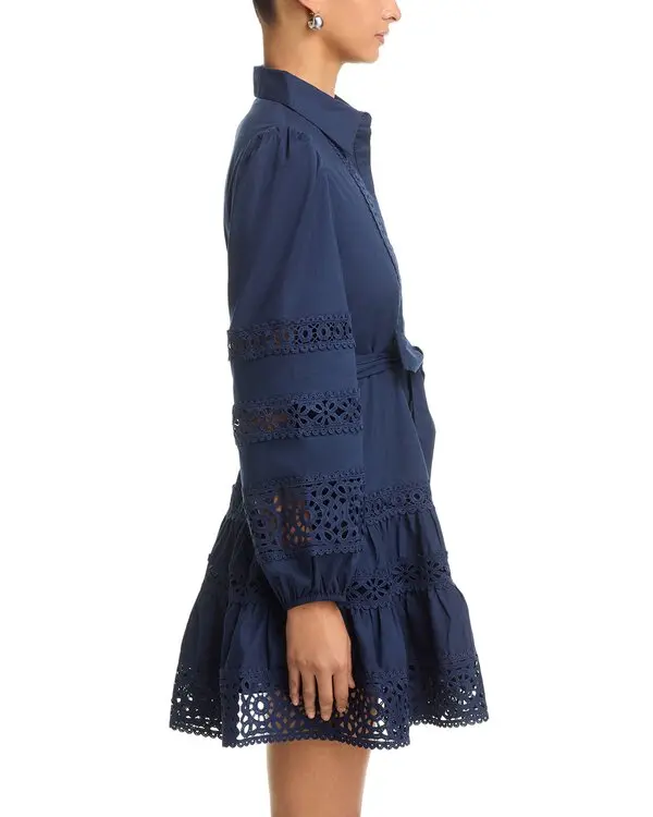 LAYERED WITH LOVE Aubrey Shirt Dress - Navy