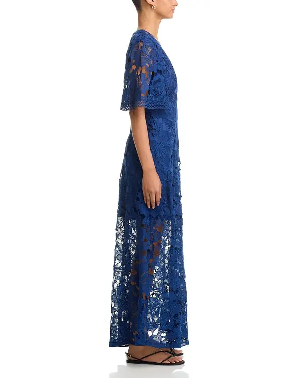 LAYERED WITH LOVE Nathalie Lace Short Sleeve Dress
