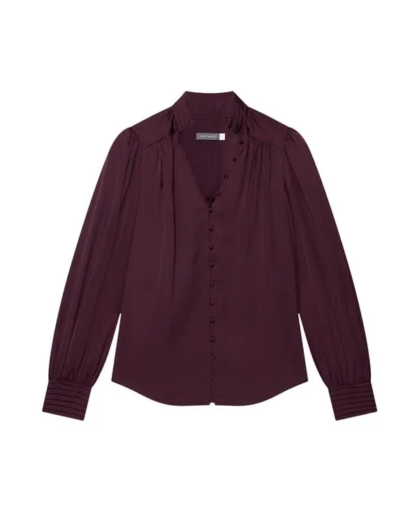 Mint Velvet Satin Long Sleeve Blouse