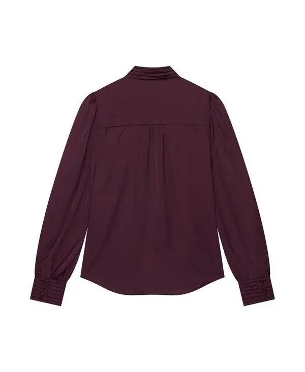 Mint Velvet Satin Long Sleeve Blouse