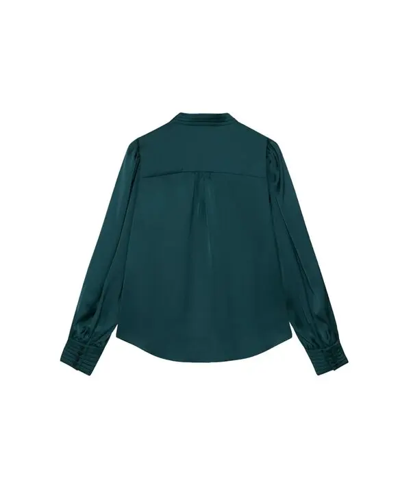 Mint Velvet Satin Long Sleeve Blouse