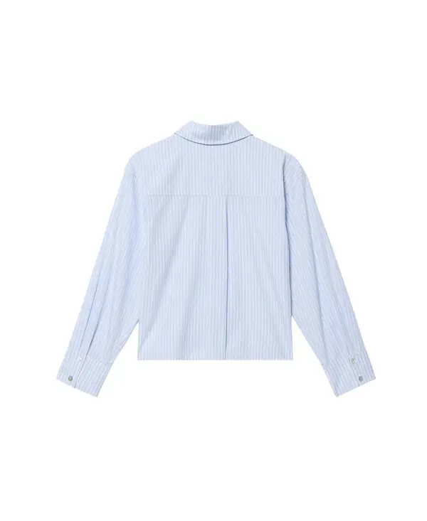 Mint Velvet Stripe Embroidered Shirt