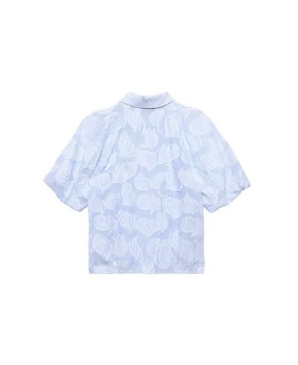 Mint Velvet Cotton Jacquard Striped Shirt