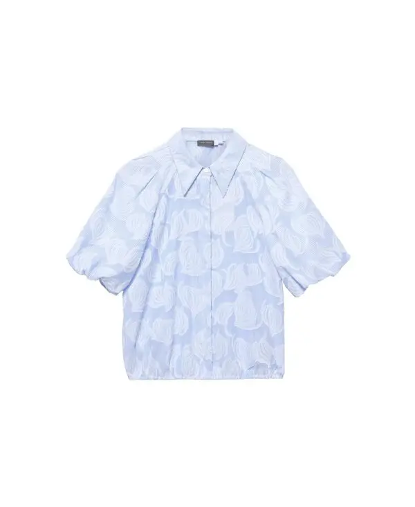 Mint Velvet Cotton Jacquard Striped Shirt