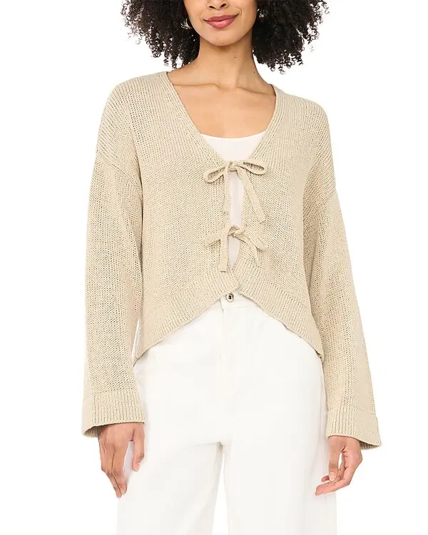 1.State Tie Front Cardigan