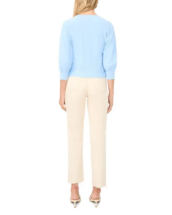 1.State Ribbed Hem Cardigan