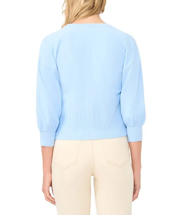 1.State Ribbed Hem Cardigan