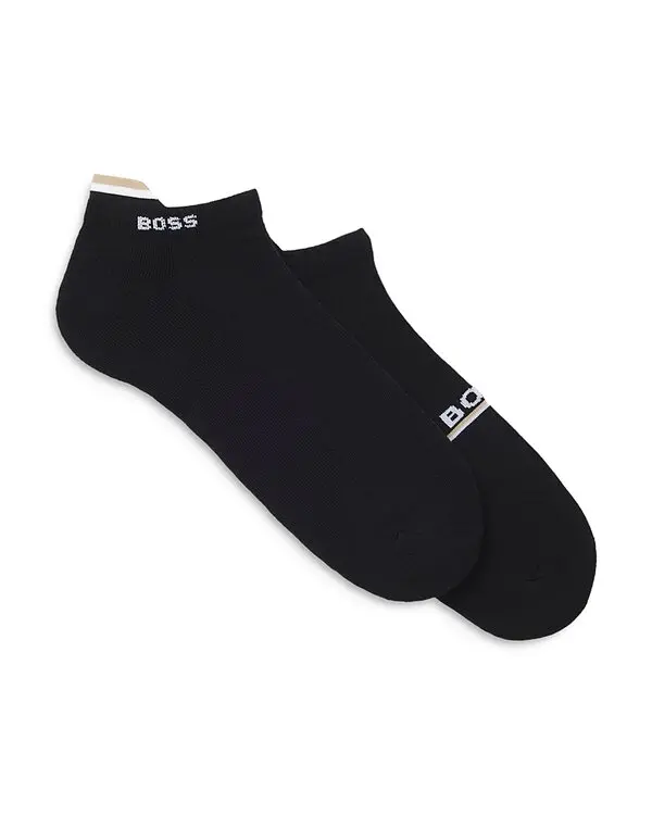BOSS 2pk. Logo Ankle Socks - Black