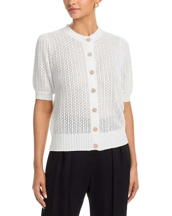 NANCY YANG Eyelet Top