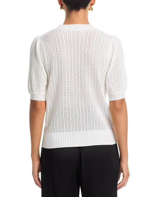 NANCY YANG Eyelet Top
