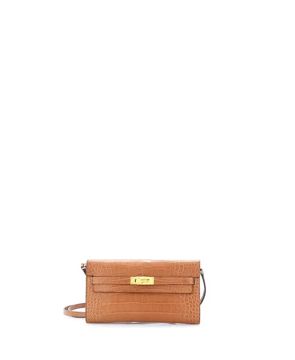Hermès Kelly To Go Wallet Alligator - Brown