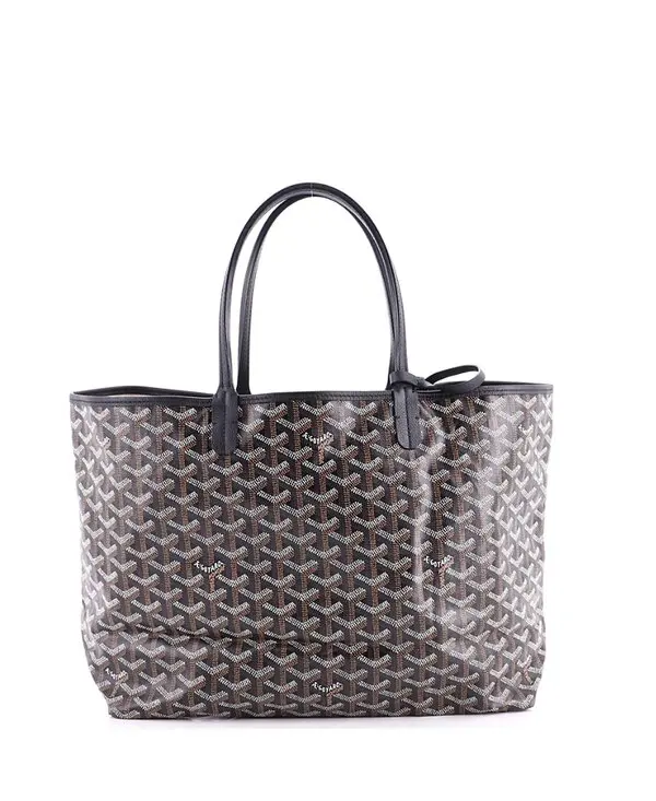 Goyard Pm Saint Louis Tote Coated Canvas - Black
