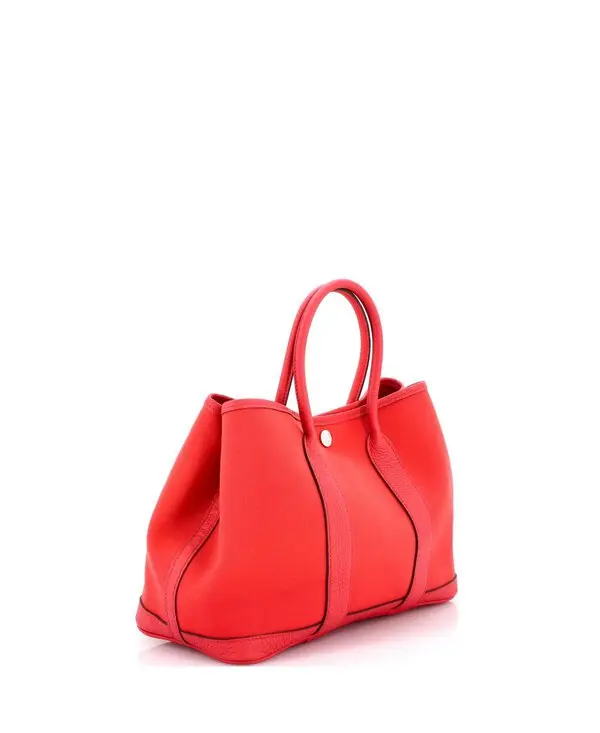Hermès Garden Party 30 Tote Toile And Leather - Pink