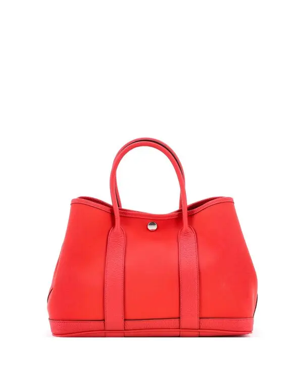 Hermès Garden Party 30 Tote Toile And Leather - Pink