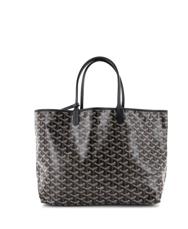 Goyard Pm Saint Louis Tote Coated Canvas - Black