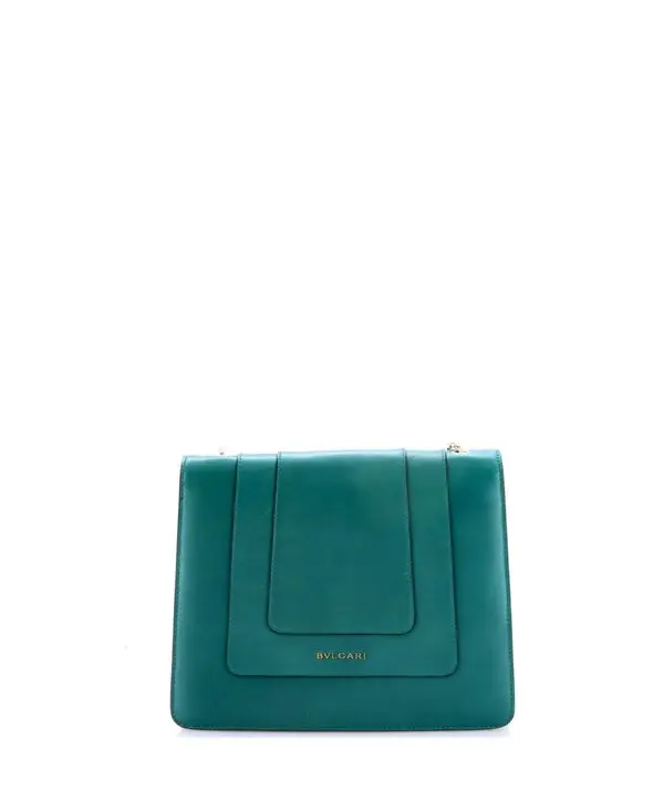 BVLGARI Medium Serpenti Forever Square Leather Shoulder Bag