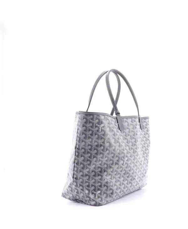 Goyard Pm Saint Louis Tote Coated Canvas - Gray