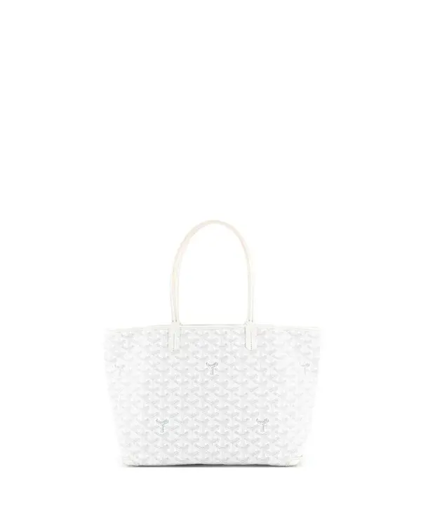 Goyard Pm Artois Tote Coated Canvas - White
