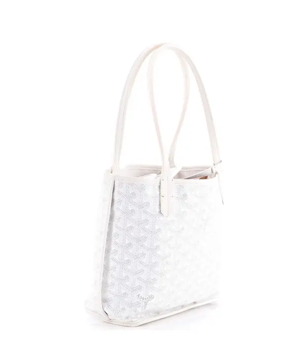 Goyard Anjou Reversible Tote Coated Canvas - White