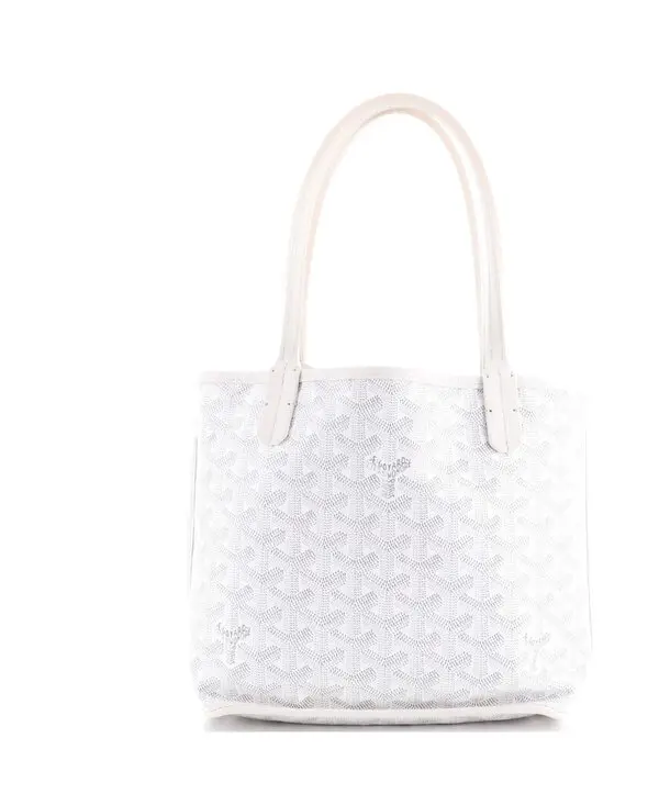 Goyard Anjou Reversible Tote Coated Canvas - White