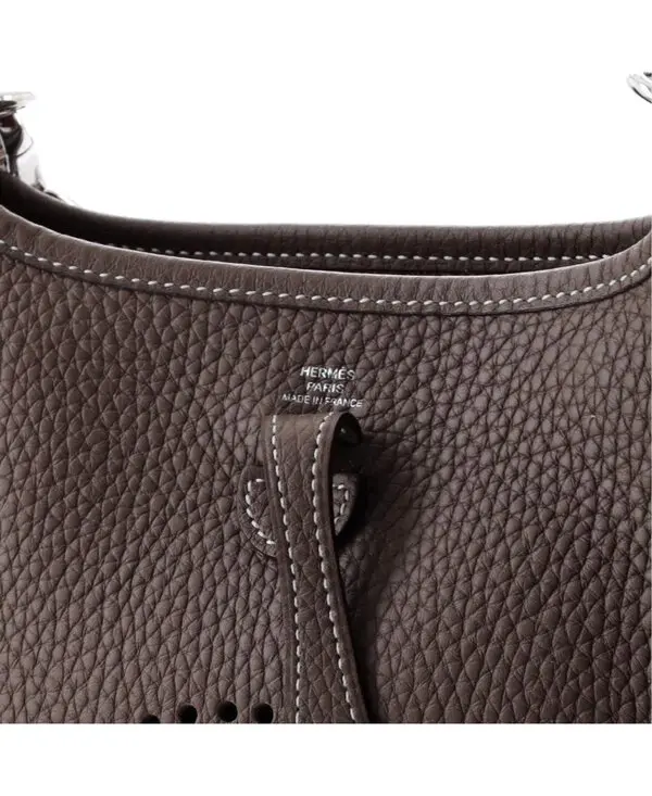 Hermès Tpm Evelyne Bag Gen Iii Clemence - Gray