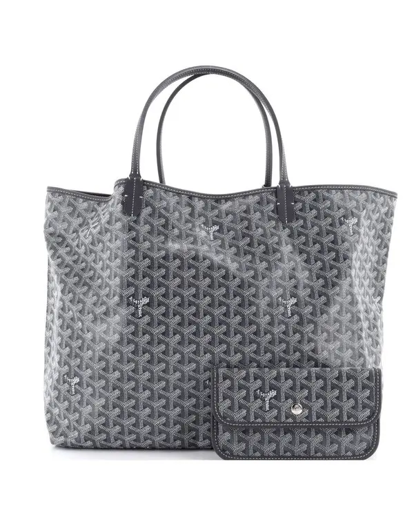 Goyard Gm Saint Louis Tote Coated Canvas - Gray