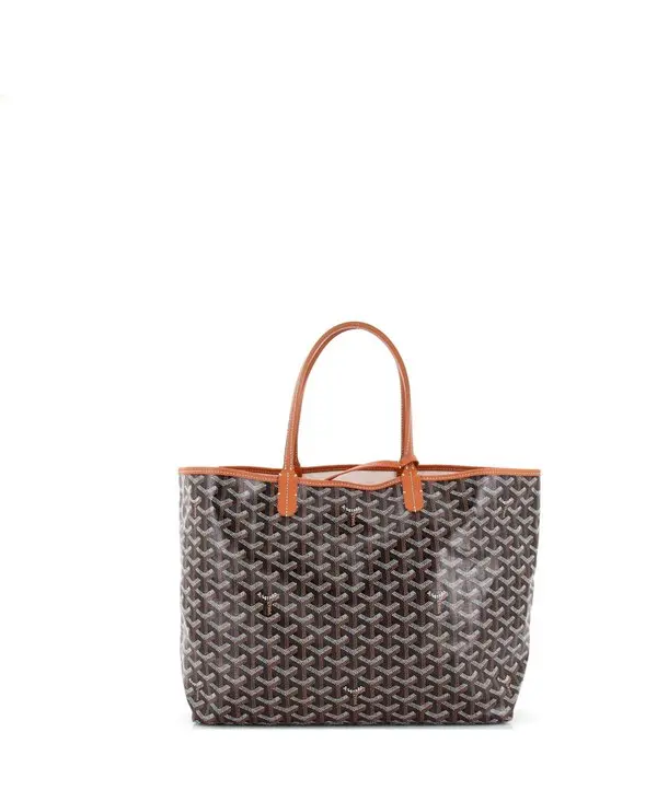 Goyard Pm Saint Louis Tote Coated Canvas - Black