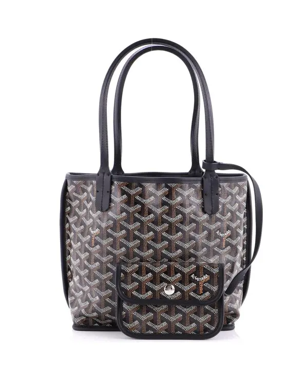 Goyard Anjou Reversible Tote Coated Canvas - Black