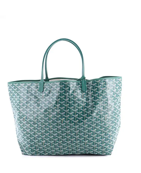 Goyard Gm Saint Louis Tote Coated Canvas - Green