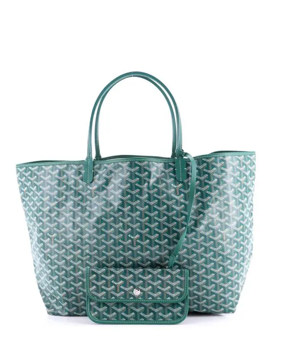 Goyard Gm Saint Louis Tote Coated Canvas - Green