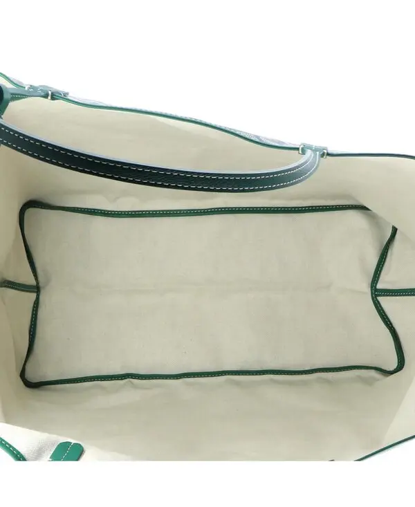 Goyard Gm Saint Louis Tote Coated Canvas - Green