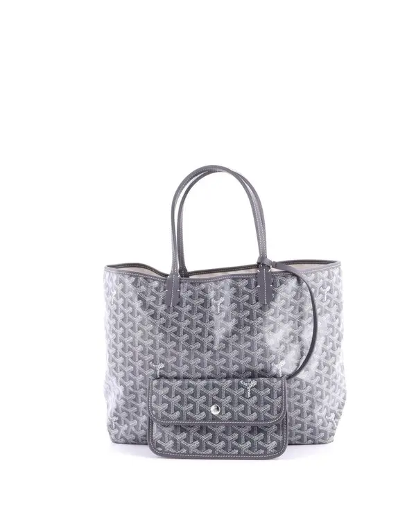 Goyard Saint Louis Pm Tote Coated Canvas - Gray