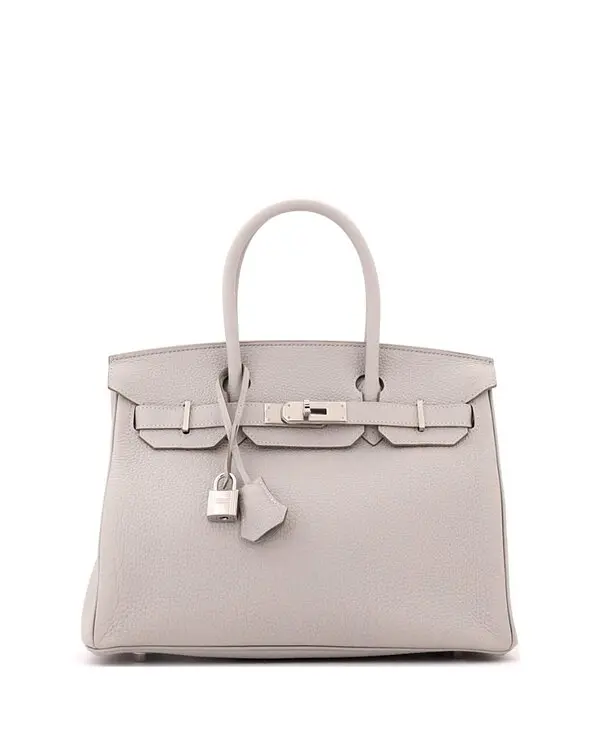 HERMES Birkin 30 Handbag - Gris Perle
