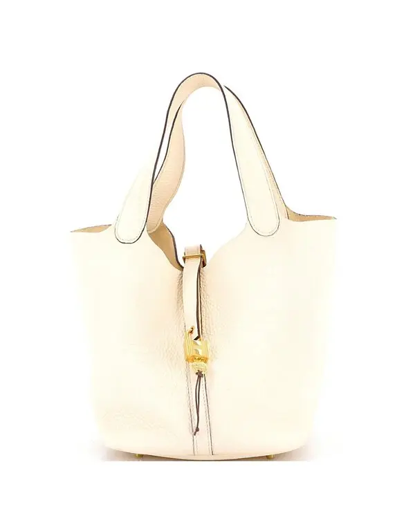 HERMES Mm Picotin Lock Bag Clemence - Neutral