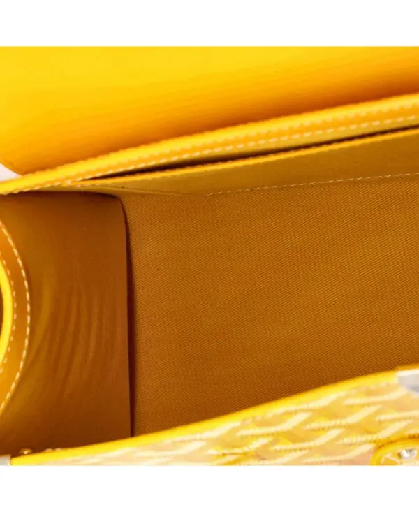 Goyard Pm Saigon Top Handle Bag Coated Canvas With Leather
