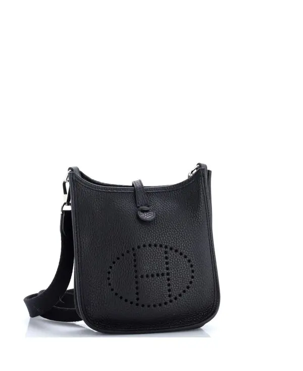 Hermès Tpm Evelyne Bag Gen Iii Clemence - Black