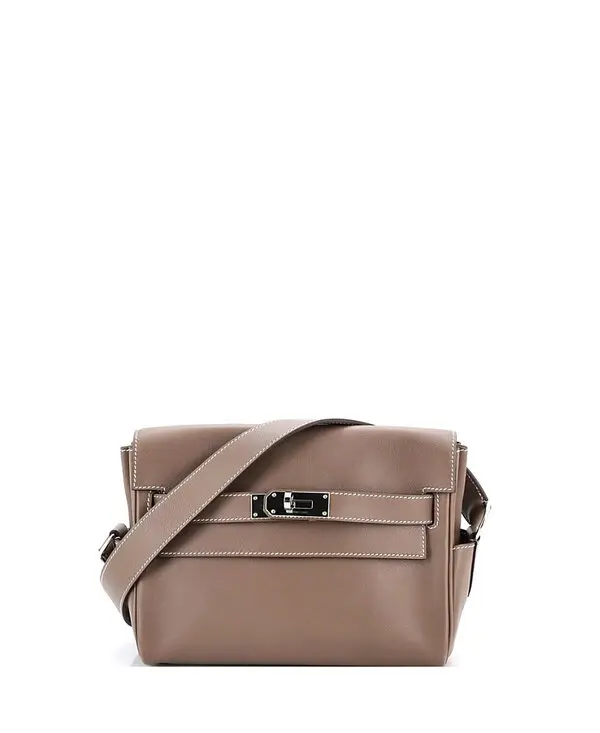 Hermès Pm Kelly Messenger Bag Evercolor - Gray