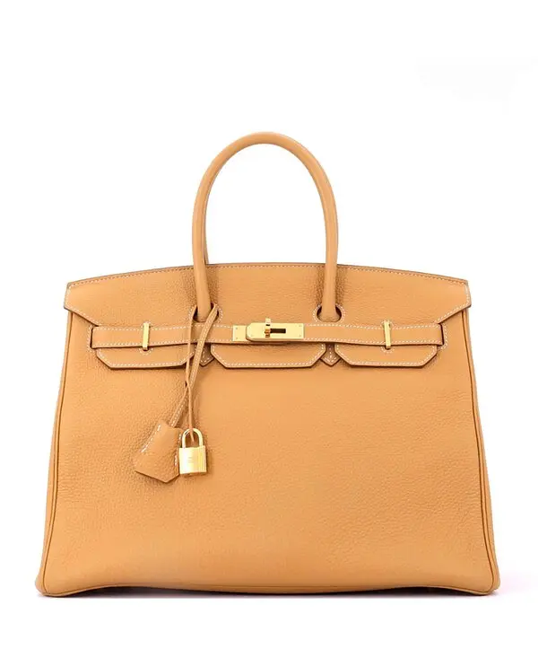 HERMES Birkin 35 Handbag - Natural Sable