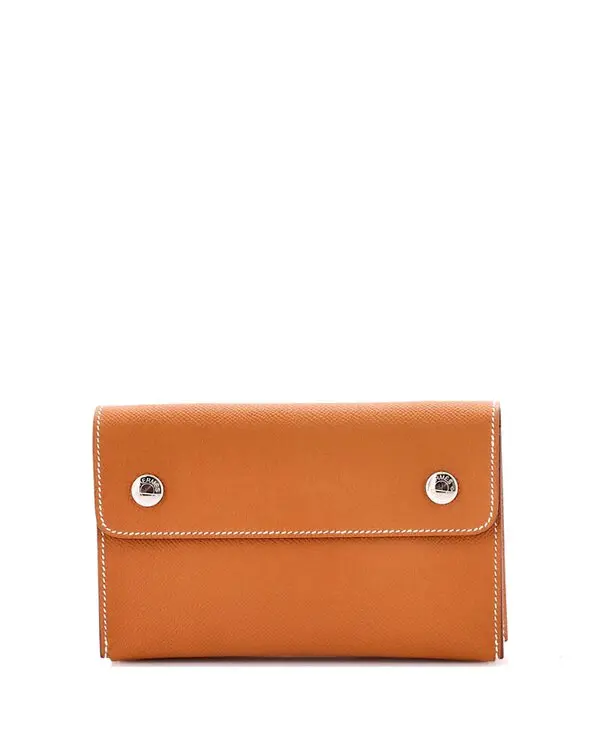 Hermès Hermesnap Wallet Bag Epsom - Brown