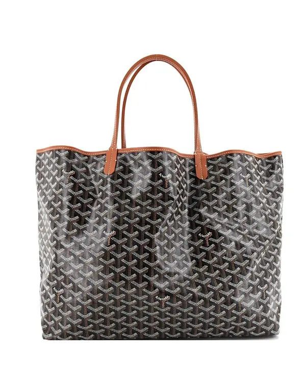 Goyard Gm Saint Louis Tote Coated Canvas - Black