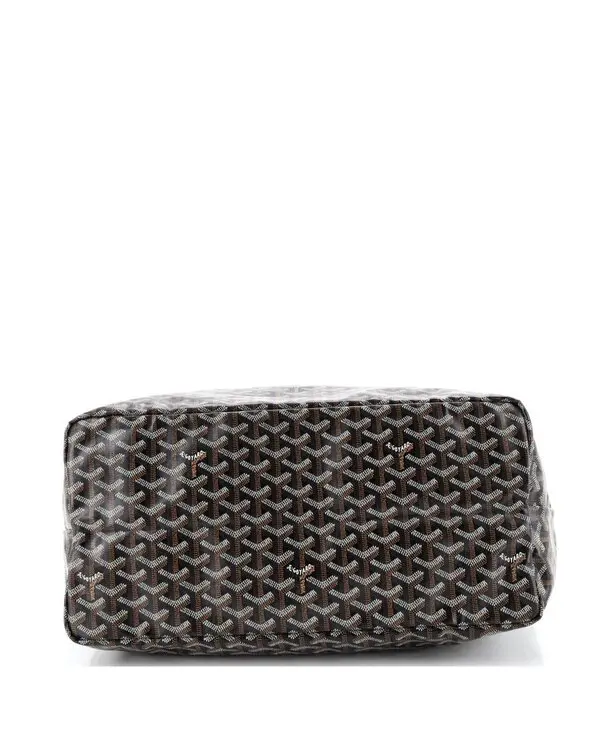 Goyard Gm Saint Louis Tote Coated Canvas - Black